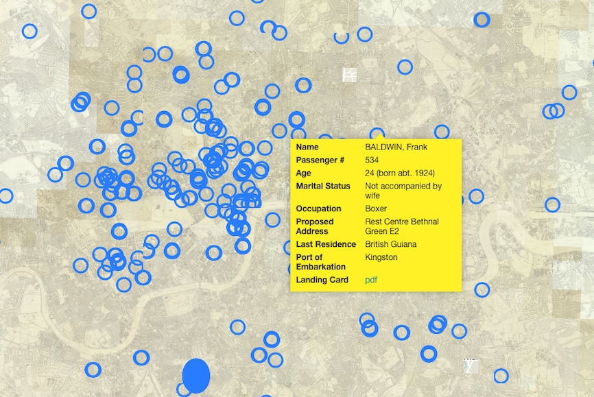 Mapping 1948 Windrush arrivals online for the first time | School of ...